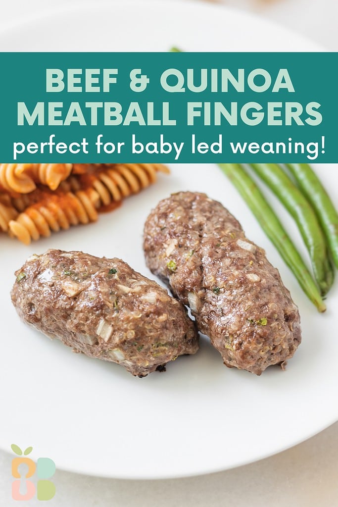 Baby Led Weaning Quinoa and Beef Meatballs - Baby Led Bliss