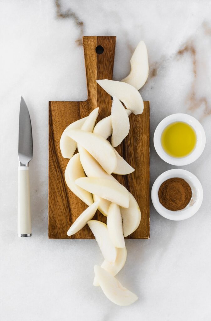 Cinnamon Pears for Baby Led Weaning - Baby Led Bliss