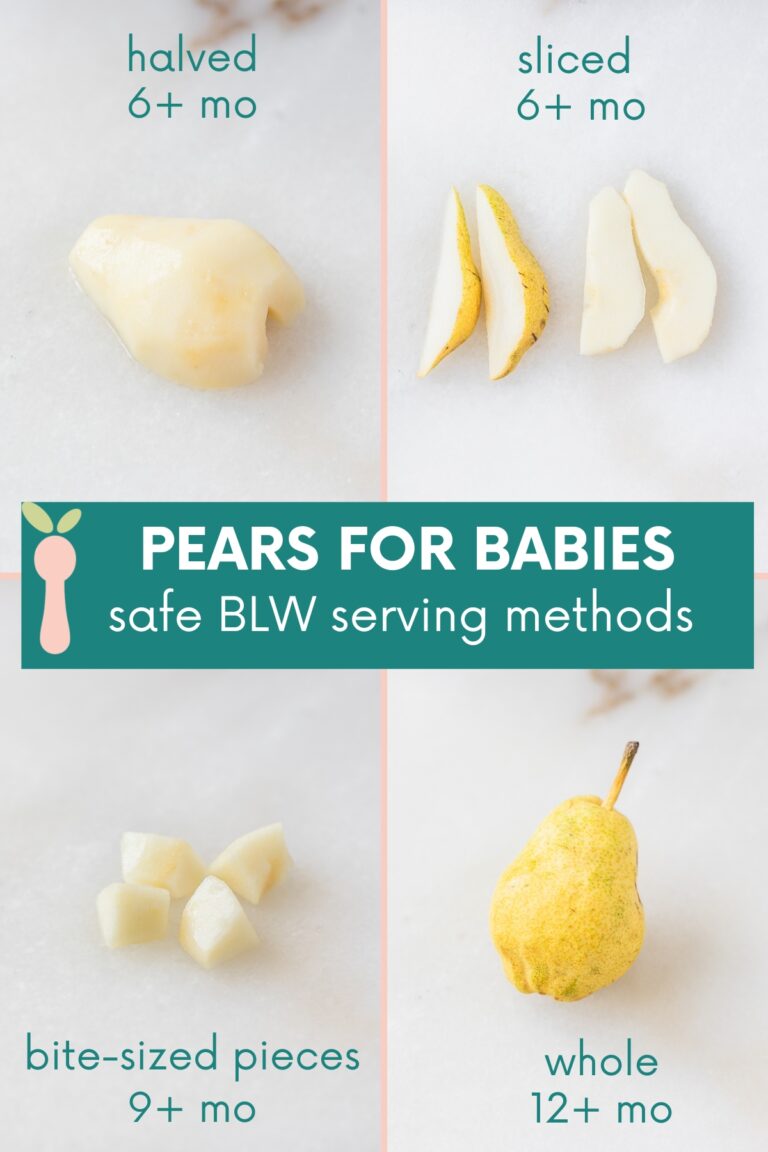 How To Serve Pears for Baby Led Weaning - Baby Led Bliss