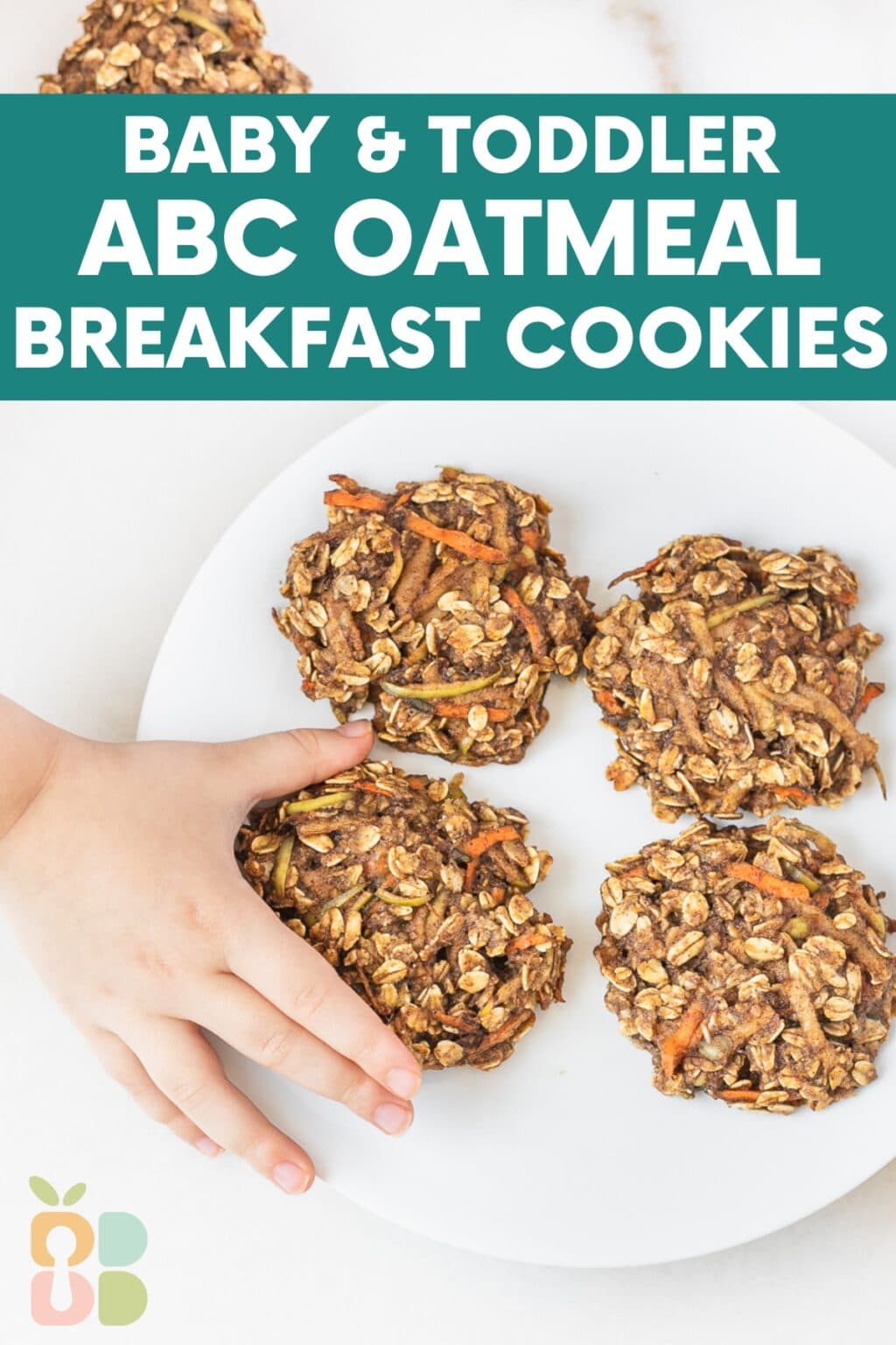 ABC Oatmeal Breakfast Cookies for Baby and Toddler - Baby Led Bliss