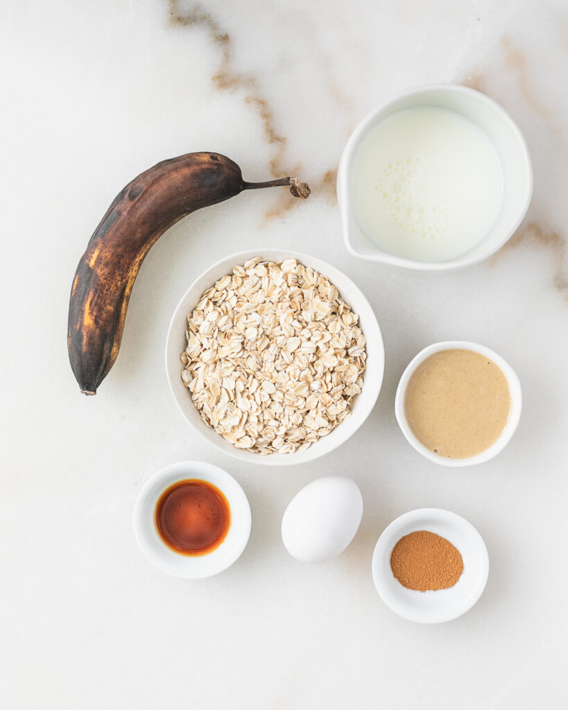 Tahini Banana Baked Oatmeal Muffins - Baby Led Bliss