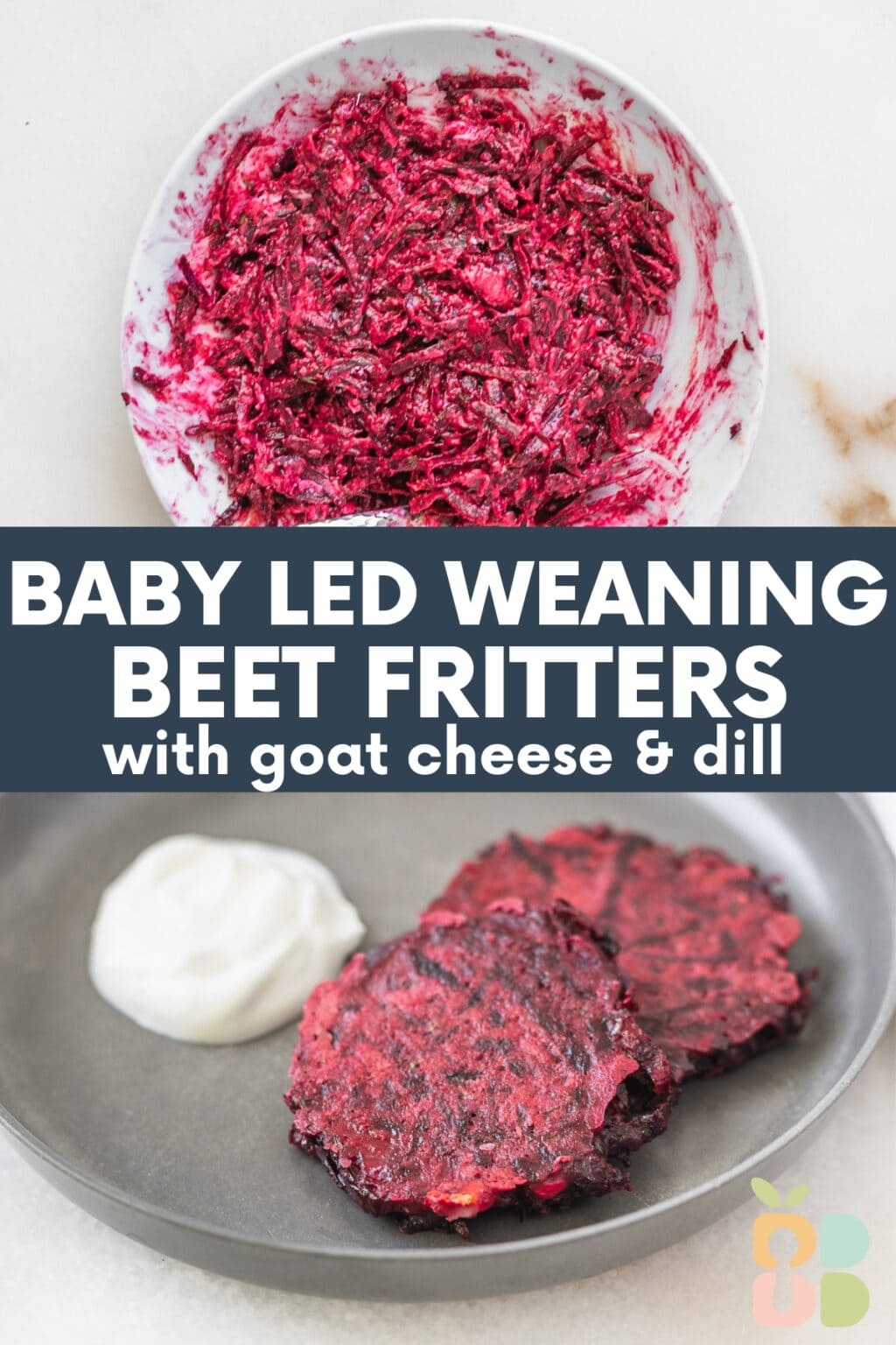Baby Beet Fritters - Baby Led Bliss