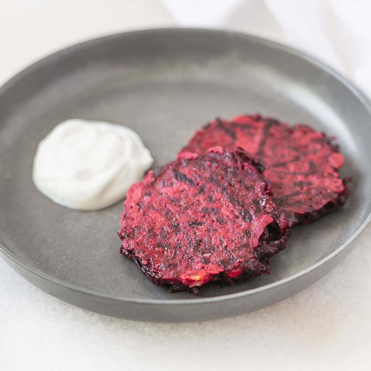 Baby Beet Fritters - Baby Led Bliss