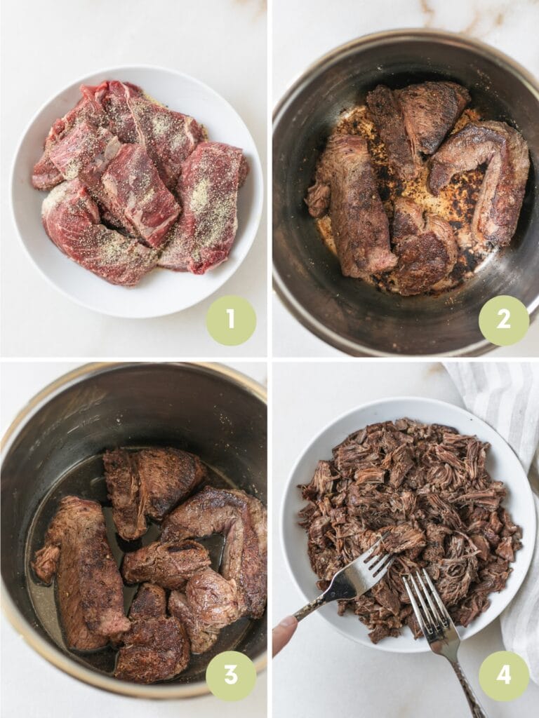 Baby Friendly Shredded Beef - Baby Led Bliss
