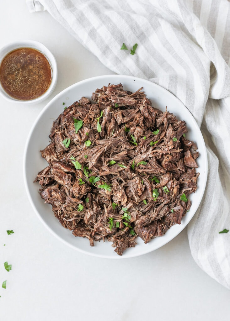 Baby Friendly Shredded Beef - Baby Led Bliss
