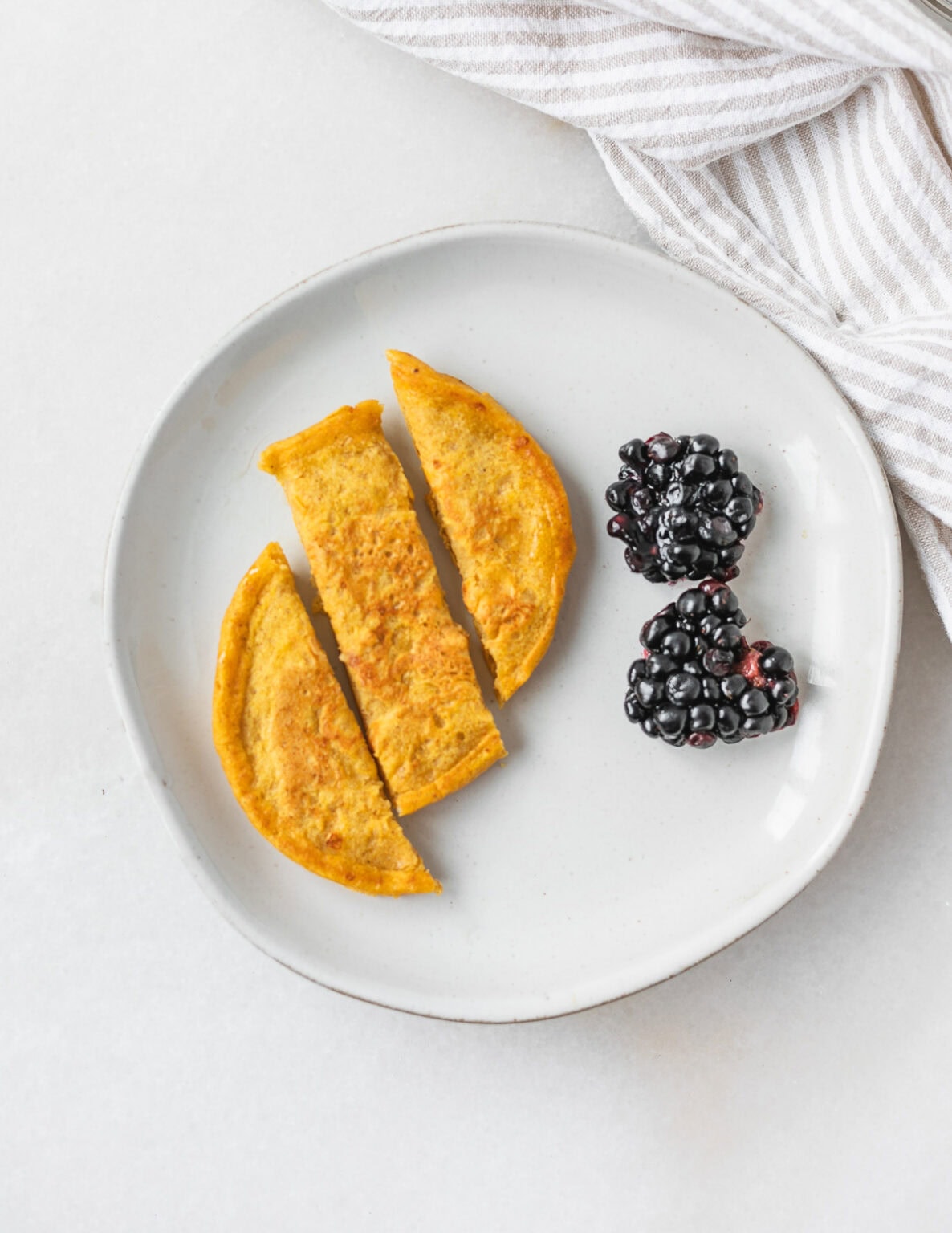Pumpkin Cottage Cheese Pancakes - Baby Led Bliss
