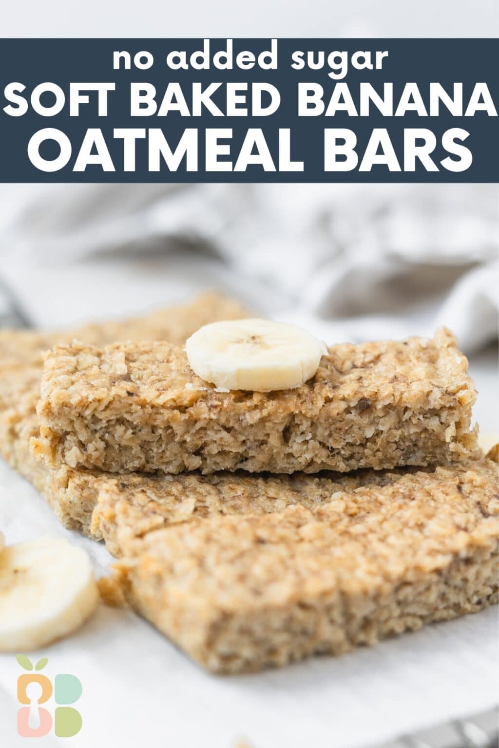Soft Baked Banana Oatmeal Bars for Baby and Toddler - Baby Led Bliss