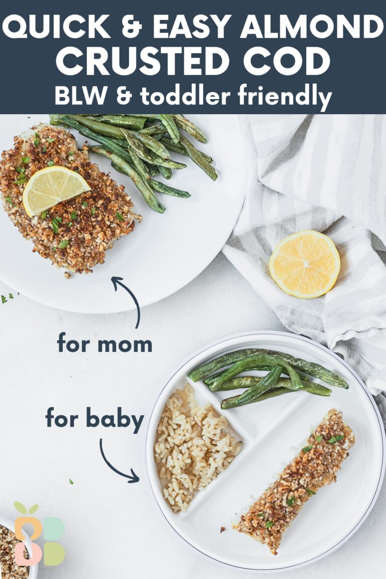 Easy Baked Almond Crusted Cod - Baby Led Bliss