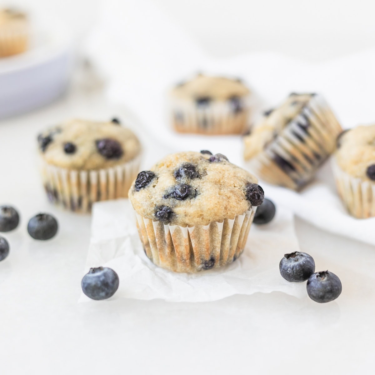 Baby Blueberry Banana Yogurt Muffins - Baby Led Bliss